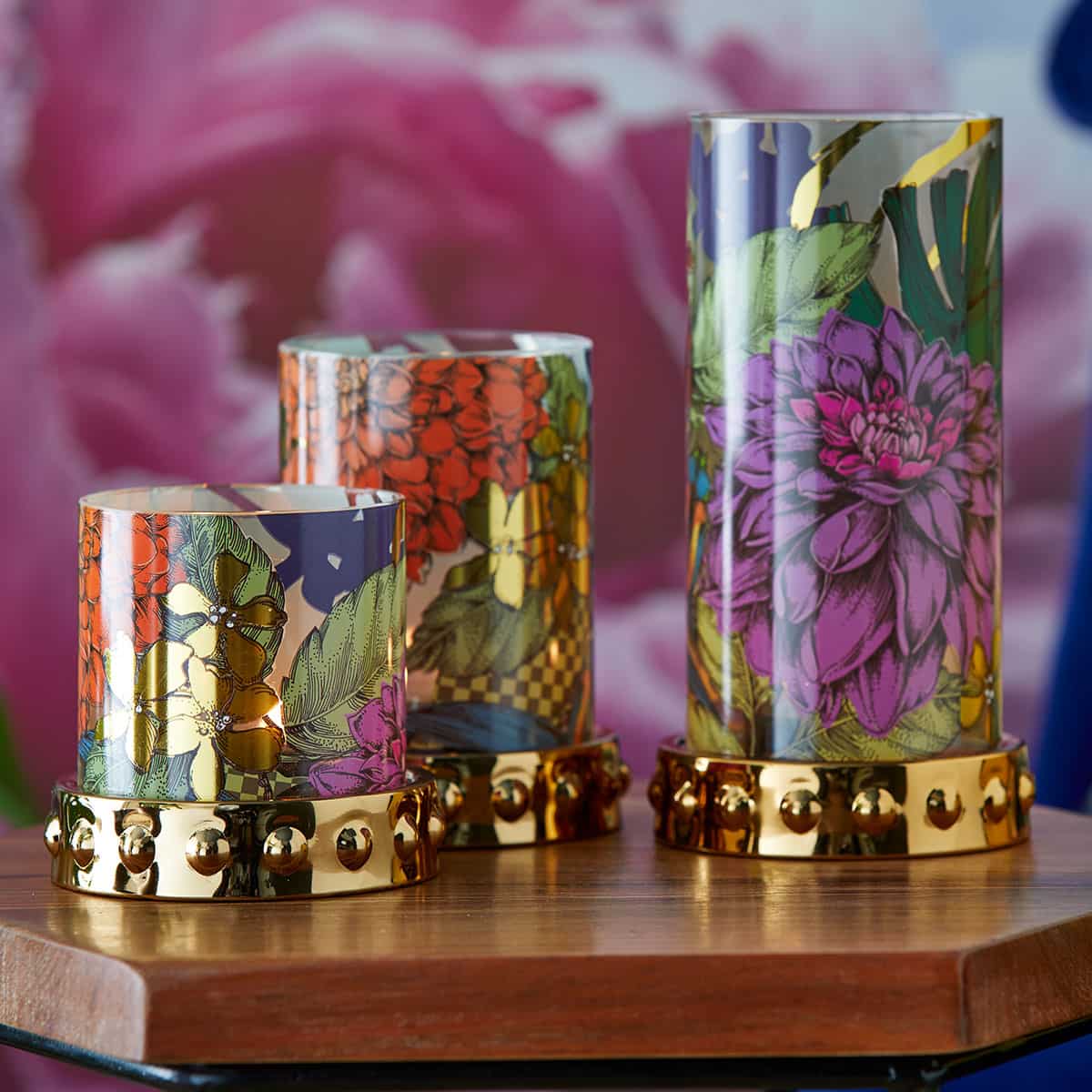 Purple candle holders store